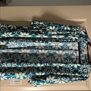 Sweaters | Lindsay Blue Floral Print Small | Poshmark